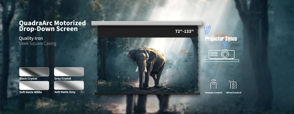 Motorized Drop-Down Screen – WUPRO Cinema