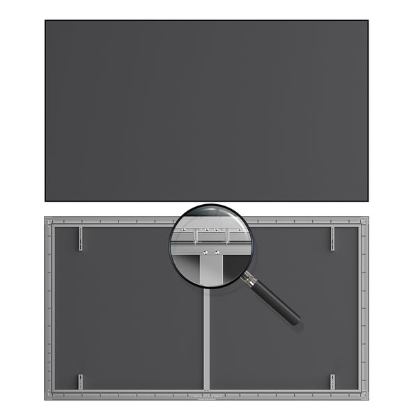 Fixed Frame Screen - BSP PET Crystal with CLR Tech for Home & Office ...